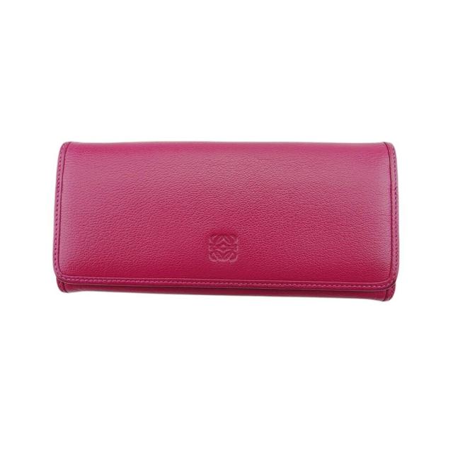 【X'masセール★30%OFF】ロエベ LOEWE 長財布アナグラム ピンク レディース 中古