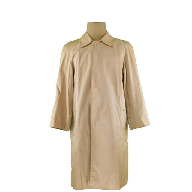 【X'masセール★30%OFF】バーバリー BURBERRY トレンチコートステンカラー ♯46サイズ 比翼仕立て ベージュ レディース 中古