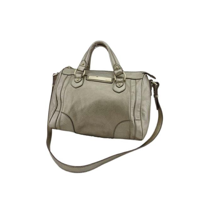 【X'masセール★30%OFF】マックスマーラ MAX MARA ショルダーバッグ ホワイトゴールド レディース 中古