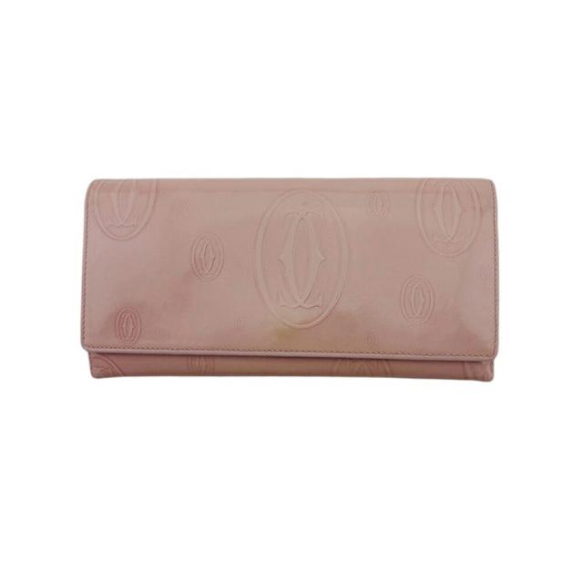 【BIGお買い物ラリー★30%OFFセール中】カルティエ CARTIER 長財布ハッピーバースデー ピンク レディース 中古