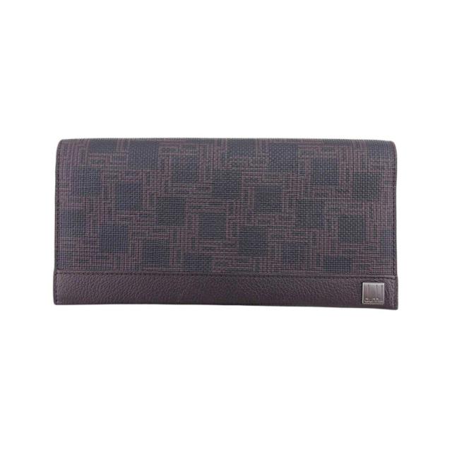 【BIGお買い物ラリー★30%OFFセール中】ダンヒル Dunhill 長財布ディーエイト D8 ブラウン ブラック レディース 中古