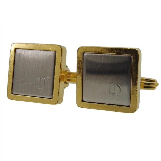 【X'masセール★30%OFF】ダンヒル Dunhill カフス ゴールド×シルバー レディース 中古