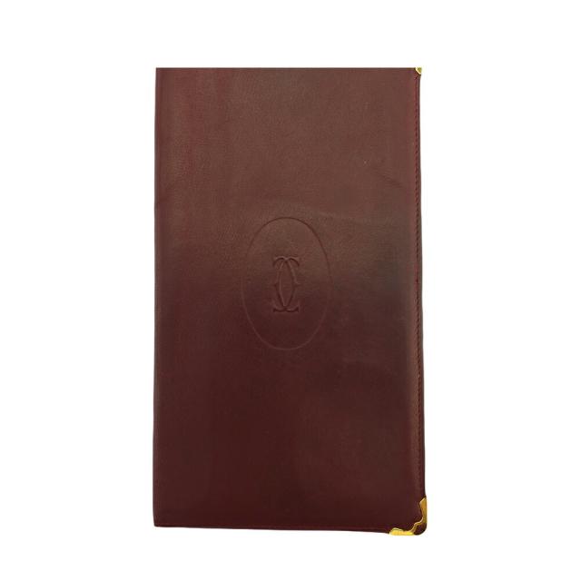 【BIGお買い物ラリー★30%OFFセール中】カルティエ CARTIER 札入れマストライン ボルドー レディース 中古