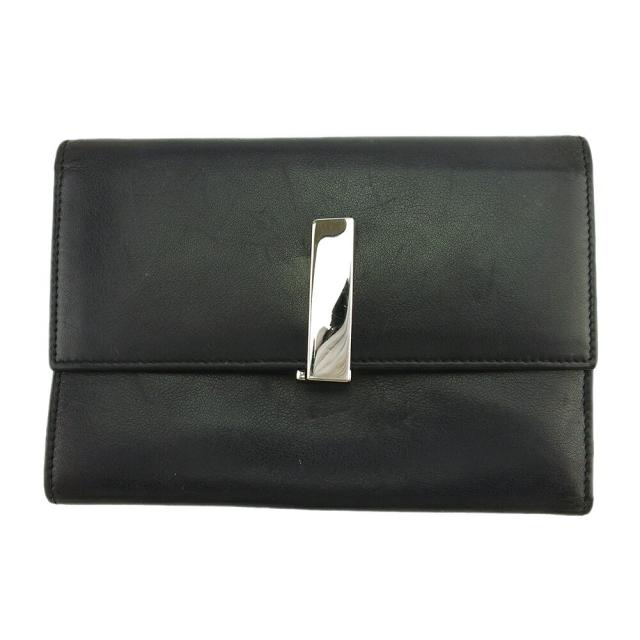 【X'masセール★30%OFF】サルヴァトーレフェラガモ Salvatore Ferragamo 三つ折り財布 ブラック レディース 中古