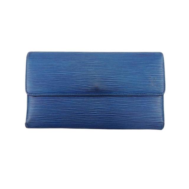 【BIGお買い物ラリー★30%OFFセール中】ルイ・ヴィトン LOUIS VUITTON 長財布エピ ポルトトレゾールインターナショナル ブルー レディース 中古