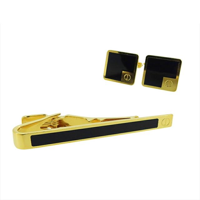 【BIGお買い物ラリー★30%OFFセール中】ダンヒル Dunhill タイピン ブラック×ゴールド レディース 中古