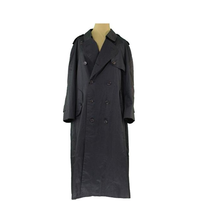 【BIGお買い物ラリー★30%OFFセール中】バーバリー BURBERRY トレンチコートトレンチ ♯9ARサイズ ダブル ネイビー レディース 中古