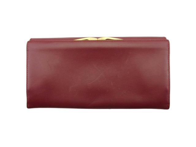 【BIGお買い物ラリー★30%OFFセール中】カルティエ CARTIER 長財布マストライン ボルドー ゴールド レディース 中古 X'masセール☆30%OFF】カルティエ CARTIER 長財布マストライン