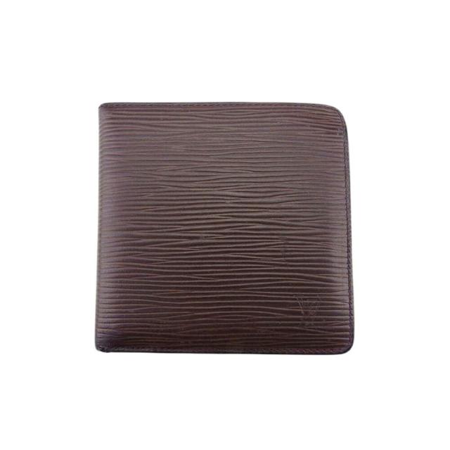 【BIGお買い物ラリー★30%OFFセール中】ルイ・ヴィトン LOUIS VUITTON 二つ折り財布エピ ポルトビエカルトクレディモネ ブラウン レディース 中古