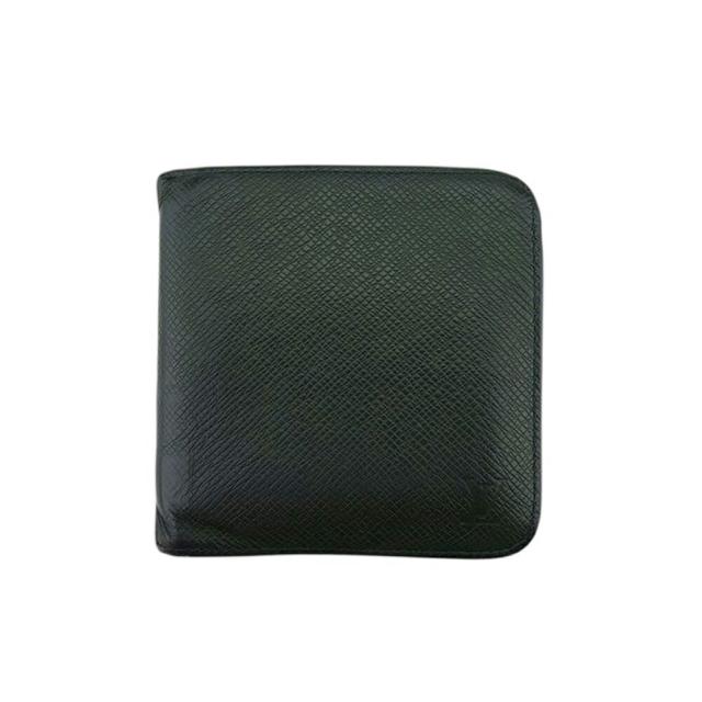 【BIGお買い物ラリー★30%OFFセール中】ルイ・ヴィトン LOUIS VUITTON 二つ折り財布タイガ ポルトビエモネジップ グリーン レディース 中古