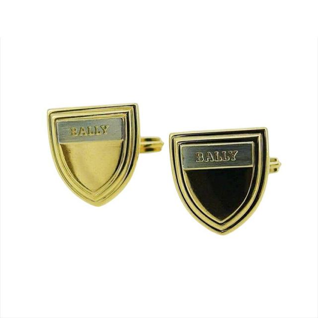 【BIGお買い物ラリー★30%OFFセール中】バリー BALLY カフスロゴ スウィヴル式 ゴールド シルバー レディース 中古
