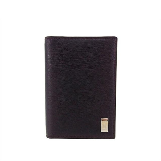 【BIGお買い物ラリー★30%OFFセール中】ダンヒル Dunhill カードケースサイドカー ブラウン シルバー レディース 中古
