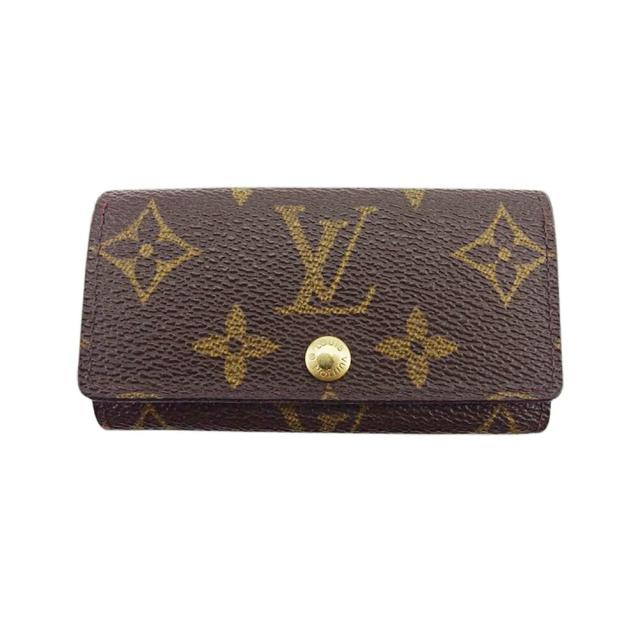 【BIGお買い物ラリー★30%OFFセール中】ルイ・ヴィトン LOUIS VUITTON キーケースモノグラム ミュルティクレ4 ブラウン レディース 中古