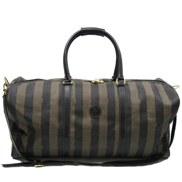 【BIGお買い物ラリー★30%OFFセール中】フェンディ FENDI ボストンバッグペカン 2WAYショルダー ブラック ベージュ ゴールド レディース 中古