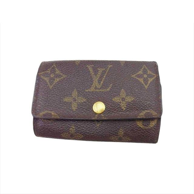 【BIGお買い物ラリー★30%OFFセール中】ルイ・ヴィトン LOUIS VUITTON キーケースモノグラム ミュルティクレ6 ブラウン ベージュ ゴールド レディース 中古