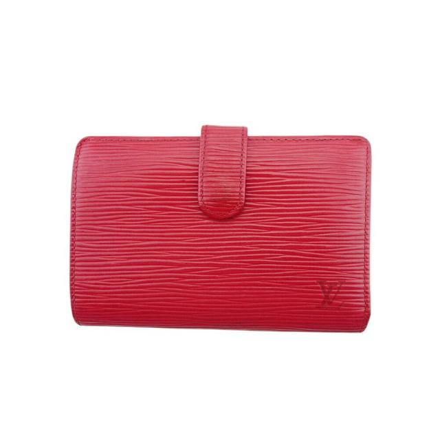 【X'masセール★30%OFF】ルイ・ヴィトン LOUIS VUITTON 二つ折り財布エピ ポルトモネ ビエヴィエノワ カスティリアン・レッド レディース 中古