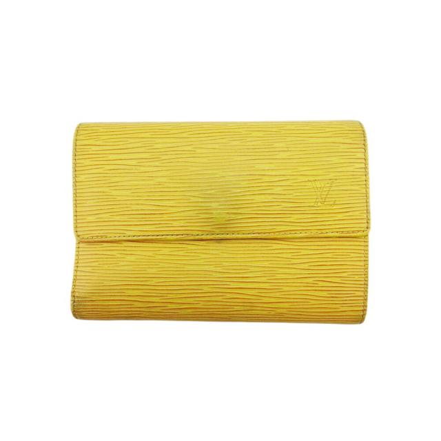 【BIGお買い物ラリー★30%OFFセール中】ルイ・ヴィトン LOUIS VUITTON 長財布エピ ポルトトレゾールインターナショナル タッシリイエロー（イエロー×パープル） レディース 中古