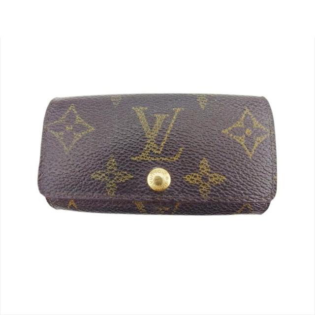 【BIGお買い物ラリー★30%OFFセール中】ルイ・ヴィトン LOUIS VUITTON キーケースモノグラム ミュルティクレ4 ブラウン レディース 中古