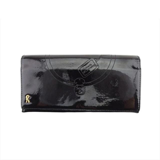【BIGお買い物ラリー★30%OFFセール中】ロベルタ・ディ・カメリーノ Roberta di Camerino 長財布 ブラック レディース 中古