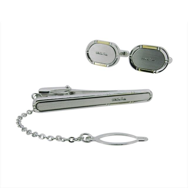 【X'masセール★30%OFF】ヴァレンティノ VALENTINO タイピン シルバー レディース 中古