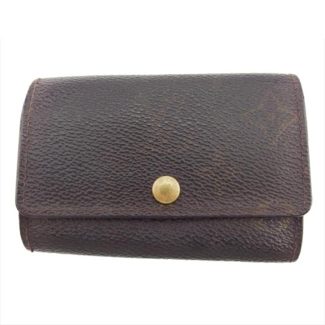 【BIGお買い物ラリー★30%OFFセール中】ルイ・ヴィトン LOUIS VUITTON キーケースモノグラム ミュルティクレ6 ブラウン ベージュ ゴールド レディース 中古