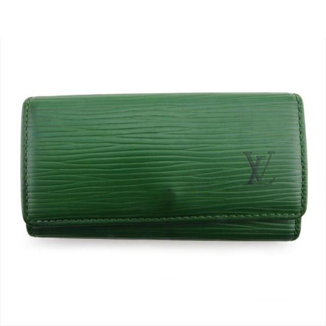 【BIGお買い物ラリー★30%OFFセール中】ルイ・ヴィトン LOUIS VUITTON キーケースエピ ミュルティクレ4 グリーン ゴールド レディース 中古