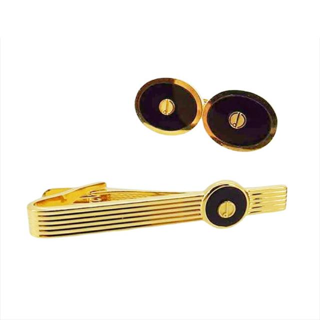 【X'masセール★30%OFF】ダンヒル Dunhill タイピン ゴールド×ブラック レディース 中古