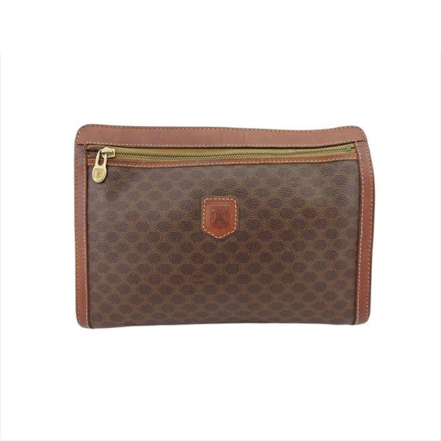 【X'masセール★30%OFF】セリーヌ CELINE クラッチバッグマカダム マカダム ブラウン レディース 中古