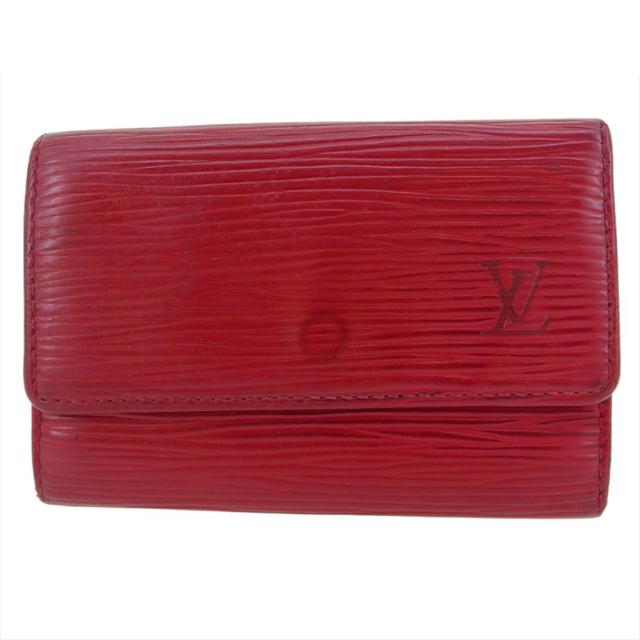 【BIGお買い物ラリー★30%OFFセール中】ルイ・ヴィトン LOUIS VUITTON キーケースエピ ミュルティクレ6 レッド ゴールド レディース 中古