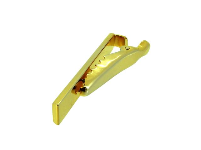 ディオール Dior タイピンロゴ ワニロ式 ゴールド シルバー レディース