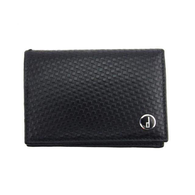 【BIGお買い物ラリー★30%OFFセール中】ダンヒル Dunhill 名刺入れ ブラック レディース 中古
