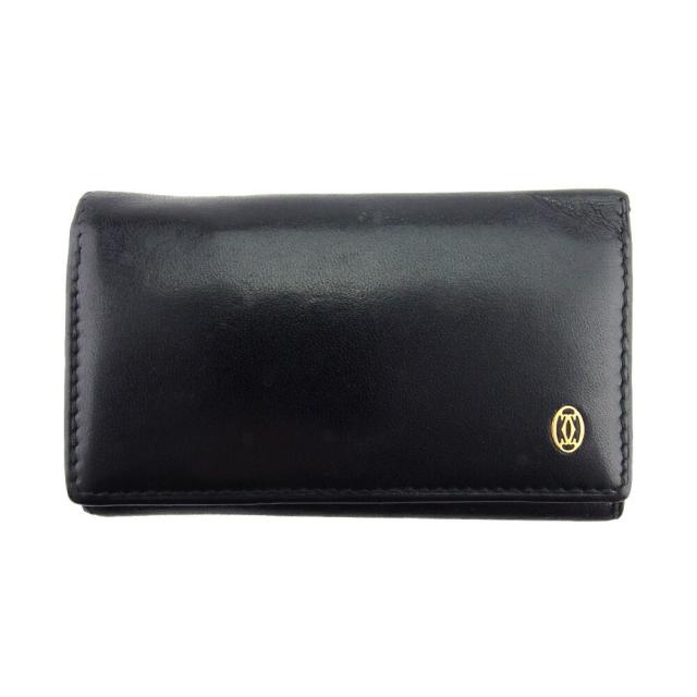 【BIGお買い物ラリー★30%OFFセール中】カルティエ CARTIER キーケース ブラック レディース 中古