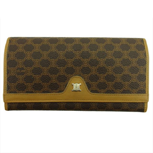 X'masセール☆30%OFF】セリーヌ CELINE 長財布マカダム ブラウン