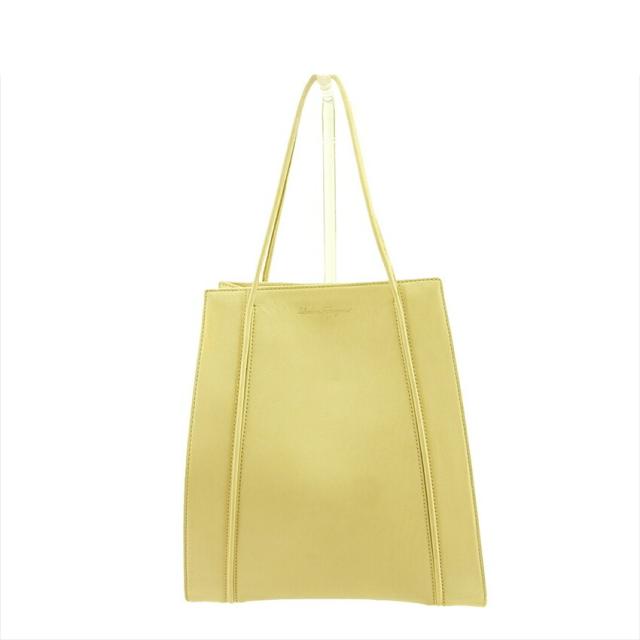 【BIGお買い物ラリー★30%OFFセール中】サルヴァトーレフェラガモ Salvatore Ferragamo ハンドバッグロゴ ベージュ レディース 中古