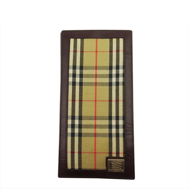 【X'masセール★30%OFF】バーバリー BURBERRY メガネケースチェック ベージュ ブラウン ブラック系 レディース 中古