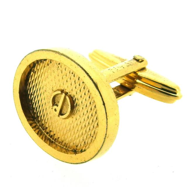 【X'masセール★30%OFF】ダンヒル Dunhill カフス片方のみ dマーク スウィヴル式 ゴールド レディース 中古