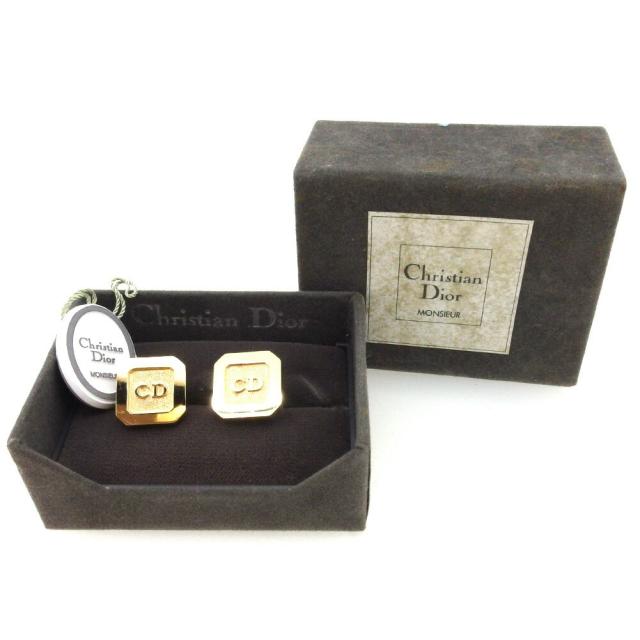 【BIGお買い物ラリー★30%OFFセール中】ディオール Dior カフスCDマーク スウィヴル式 ゴールド レディース 中古