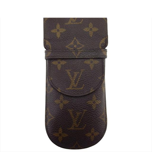 【X'masセール★30%OFF】ルイ・ヴィトン LOUIS VUITTON メガネケースモノグラム エテュイリュネットラバ ブラウン ベージュ レディース 中古