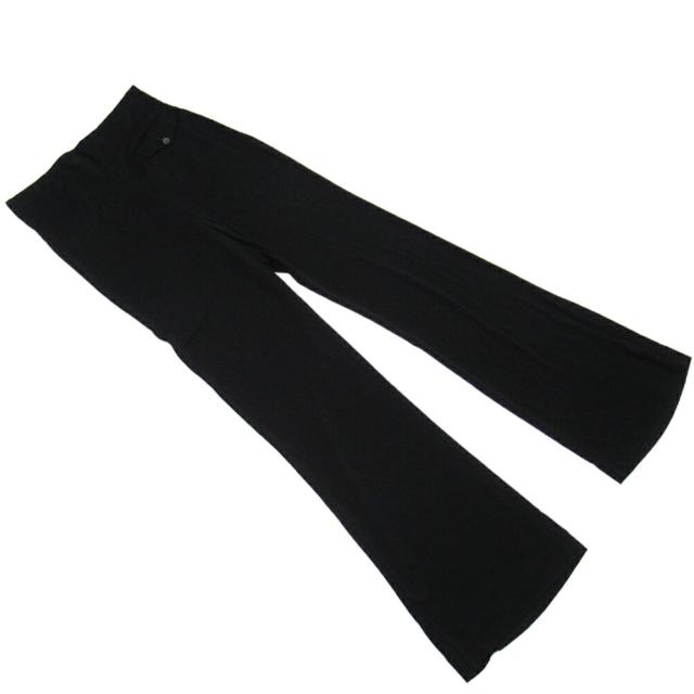 【BIGお買い物ラリー★30%OFFセール中】グッチ GUCCI パンツキックフレア ♯42サイズ ブラック レディース 中古