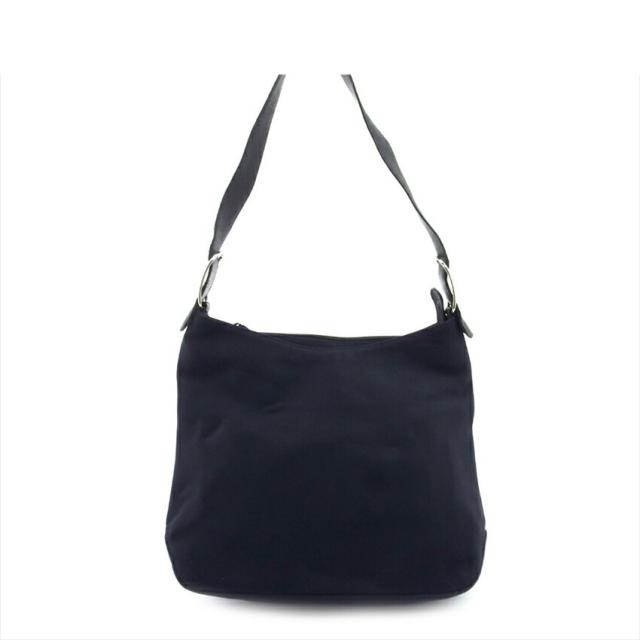 【BIGお買い物ラリー★30%OFFセール中】サルヴァトーレフェラガモ Salvatore Ferragamo ショルダーバッグヴァラ ネイビー ブラック シルバー レディース 中古