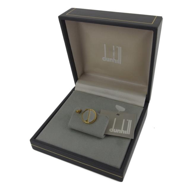 【BIGお買い物ラリー★30%OFFセール中】ダンヒル Dunhill タイピンdマーク タイタック シルバー ゴールド レディース 中古