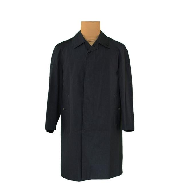 【BIGお買い物ラリー★30%OFFセール中】バーバリー BURBERRY トレンチコートステンカラー ♯Mサイズ ネイビー レディース 中古