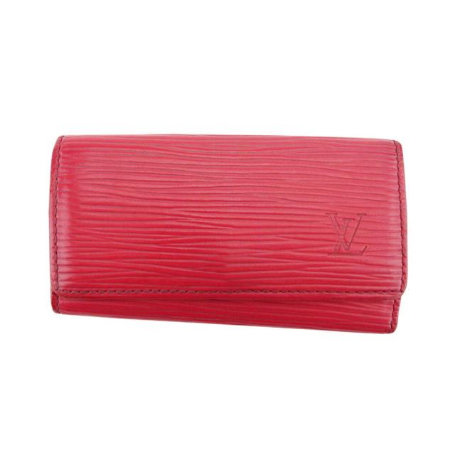 【BIGお買い物ラリー★30%OFFセール中】ルイ・ヴィトン LOUIS VUITTON キーケースエピ ミュルティクレ4 レッド ゴールド レディース 中古