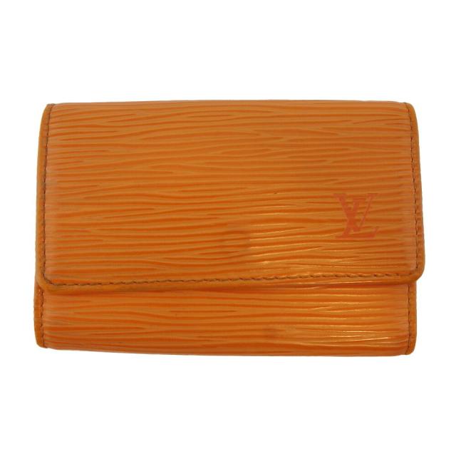 【BIGお買い物ラリー★30%OFFセール中】ルイ・ヴィトン LOUIS VUITTON キーケースエピ ミュルティクレ6 オレンジ ゴールド レディース 中古