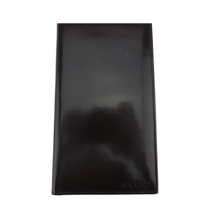 【BIGお買い物ラリー★30%OFFセール中】グッチ GUCCI 札入れロゴ ブラウン レディース 中古