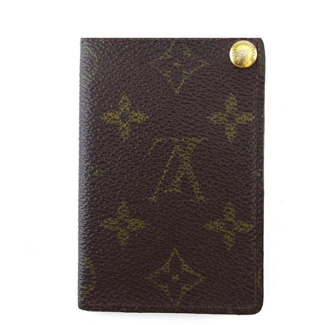 【BIGお買い物ラリー★30%OFFセール中】ルイ・ヴィトン LOUIS VUITTON カードケースモノグラム ポルトカルトクレディプレッシオン ブラウン ベージュ ゴールド レディース 中古
