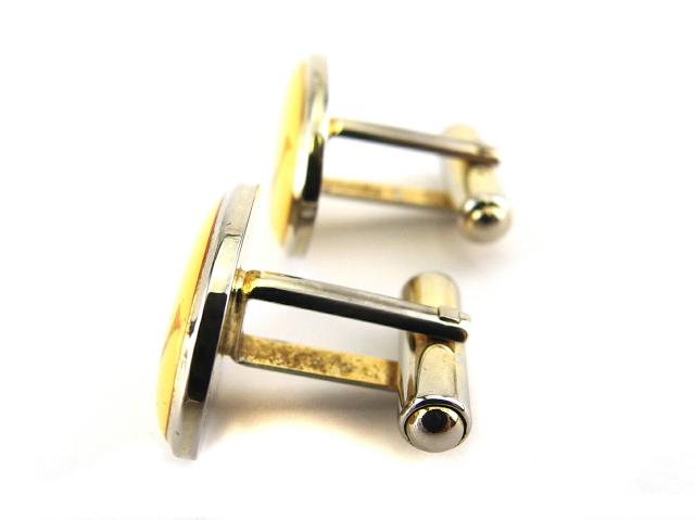 カルティエ CARTIER カフス2Cモチーフ スウィヴル式 ゴールド シルバー