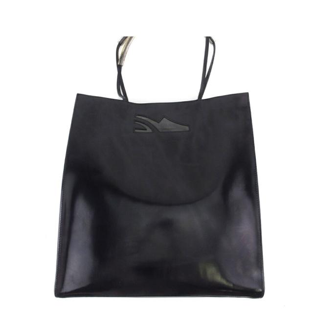 【BIGお買い物ラリー★30%OFFセール中】サルヴァトーレフェラガモ Salvatore Ferragamo トートバッグロゴ 内側ポーチ付き ブラック レディース 中古