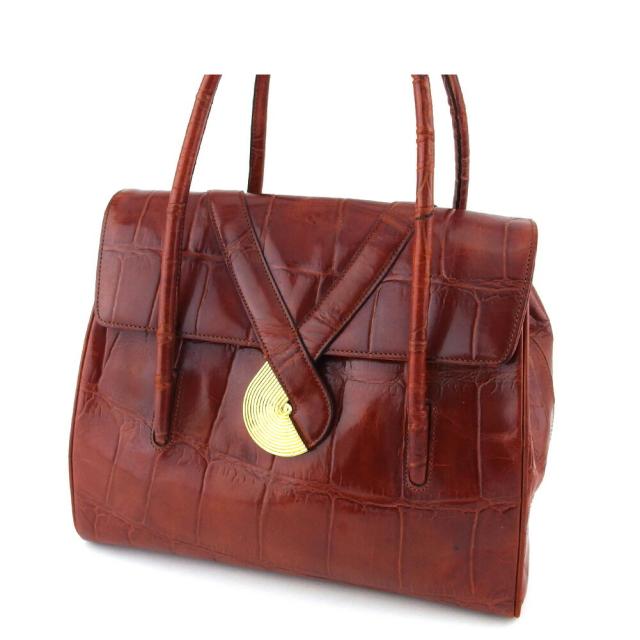 【BIGお買い物ラリー★30%OFFセール中】ジバンシィ GIVENCHY ハンドバッグ ブラウン ゴールド レディース 中古