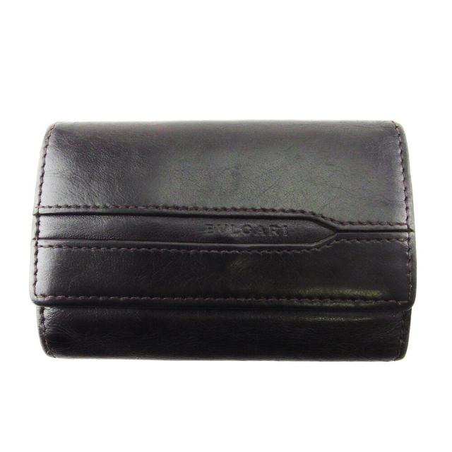 【BIGお買い物ラリー★30%OFFセール中】ブルガリ BVLGARI キーケースオクト ブラウン シルバー レディース 中古